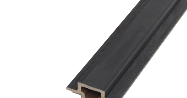 Midnight Black 2.5m Slatted Composite Cladding Acoustic Wall Connector ...