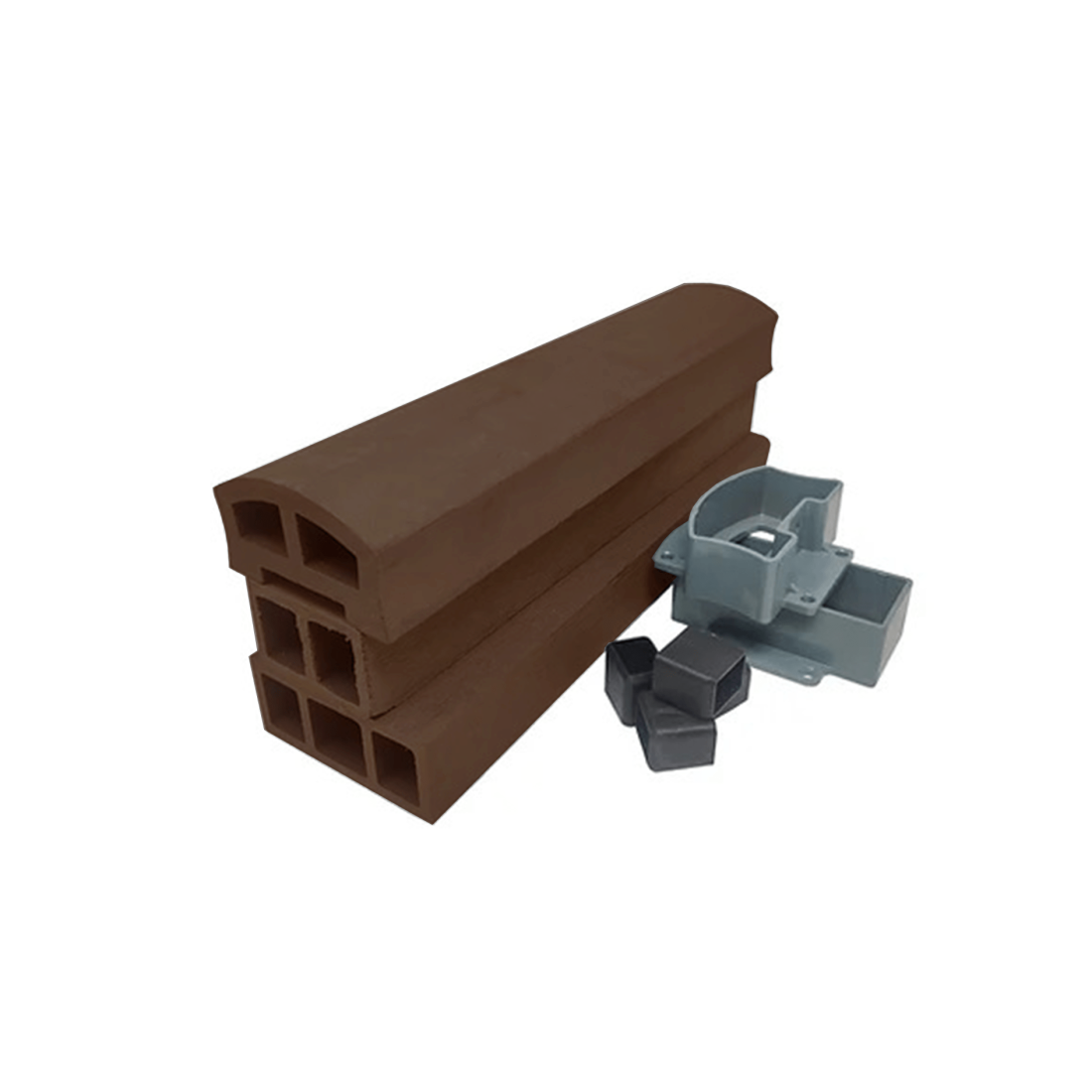 Oak Composite Balustrade Kit For Composite Decking