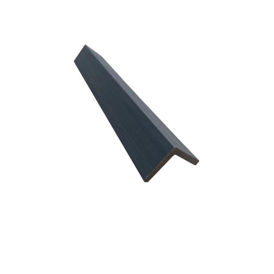 Stone Grey 2.5m Slatted Composite Cladding Acoustic Wall L Trim