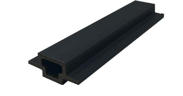 Midnight Black 2.5m Slatted Composite Cladding Acoustic Wall Connector ...