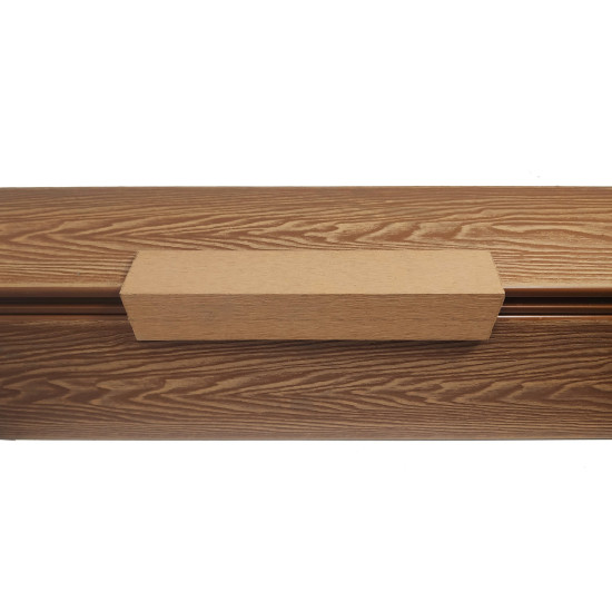 Teak 3.6m Composite Edging Trim 50mm L Shaped