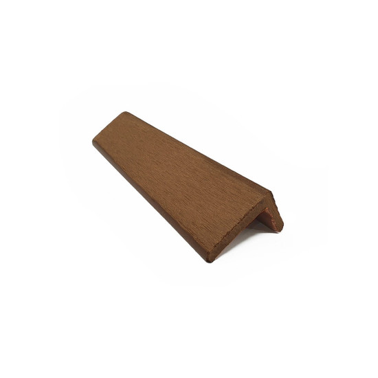 Teak 3.6m Composite Edging Trim 50mm L Shaped