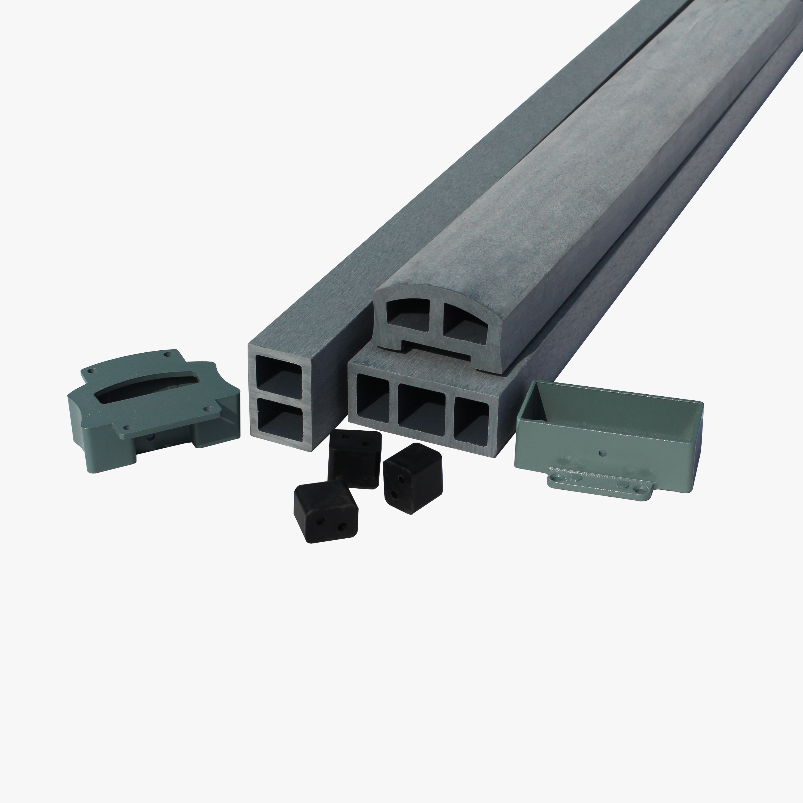 Grey Composite Balustrade Kit for Composite Decking