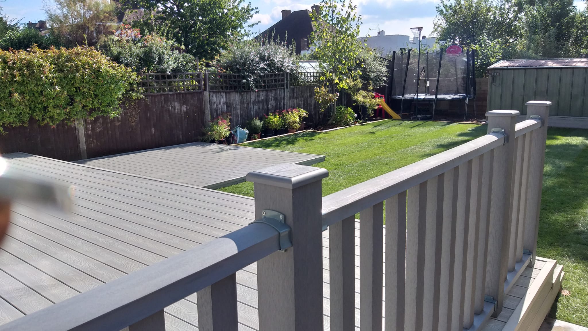 Grey Composite Balustrade Kit for Composite Decking