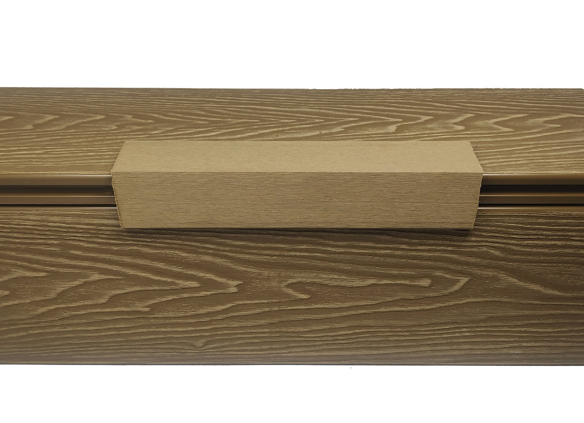 Maple 3.6m Composite Edging Trim 50mm L Shaped